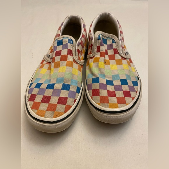 Vans | Shoes | Vans Off The Wall Sneakers Unisex Multi Color Squares ...
